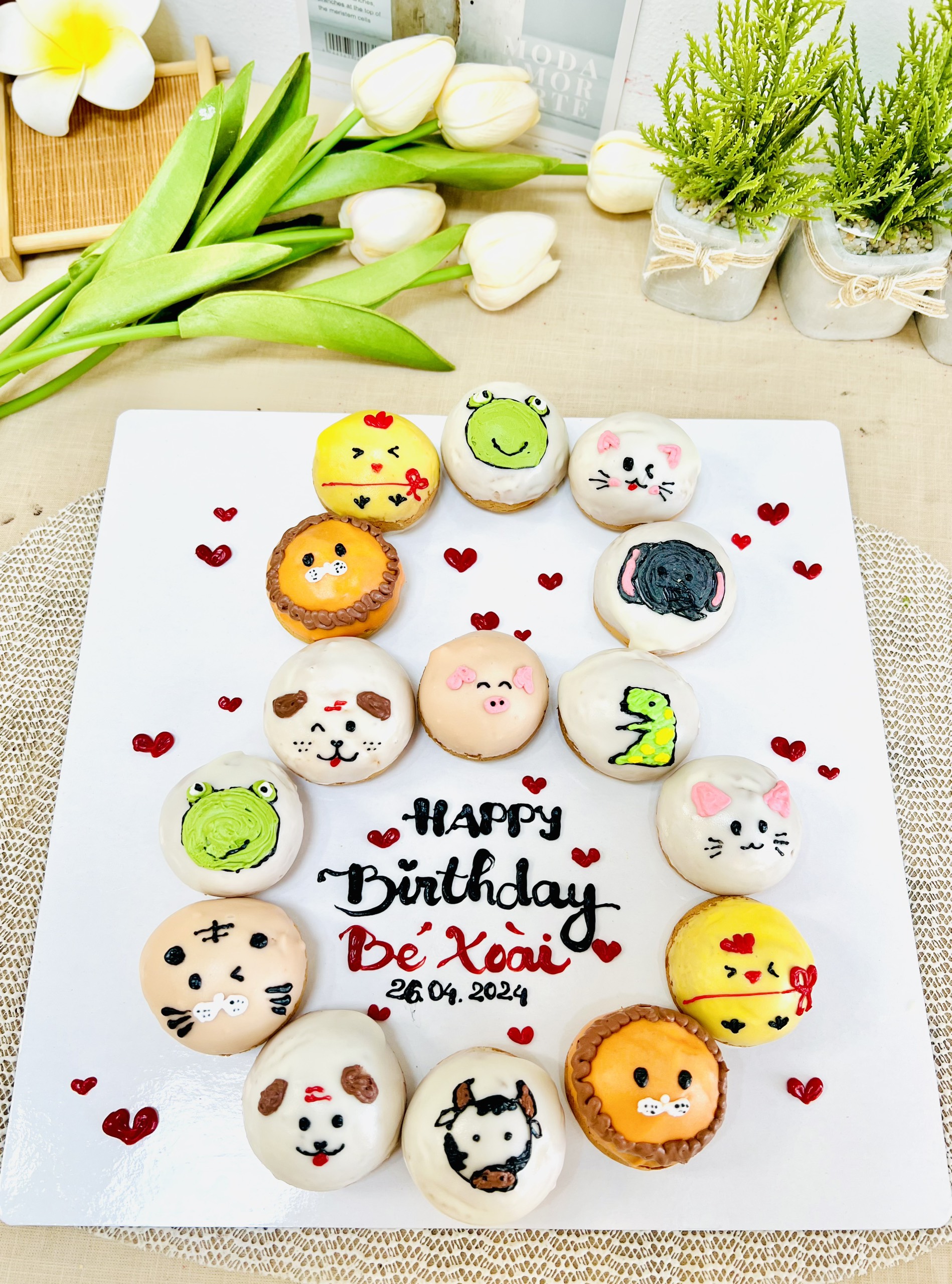 Su sing vẽ thú xếp số cho bé - HMcake